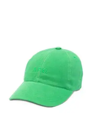 A.p.c. Embroidered Baseball Cap Green