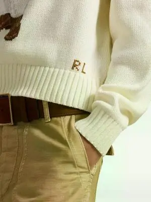 Polo Ralph Lauren Bear-embroidered Sweater