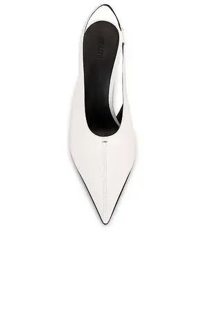 Khaite Bella 100 Slingback Pump - Chalk