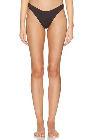 LEFT ON FRIDAY Dip Bikini Bottom - Cold Brew