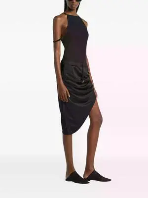 COURREGES Asymmetric Drawstring Skirt