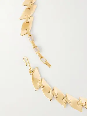 Khaite Leaf-plated Chain Necklace - Gold