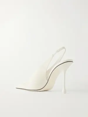 JIMMY CHOO Isa Patent-leather Pumps - Neutrals