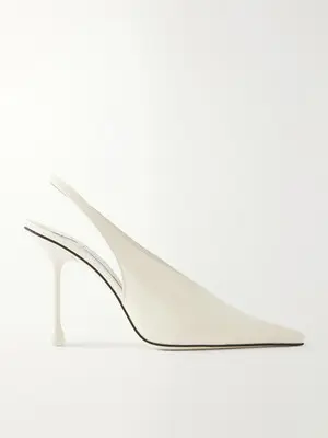 JIMMY CHOO Isa Patent-leather Pumps - Neutrals