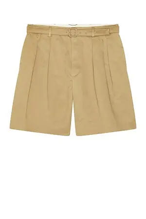 Saint Laurent Pleated Twill Shorts