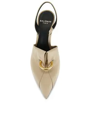 Balmain Piercing Slingback Pump - Sand