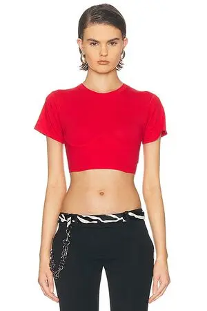 Attico Cropped T-shirt - Red