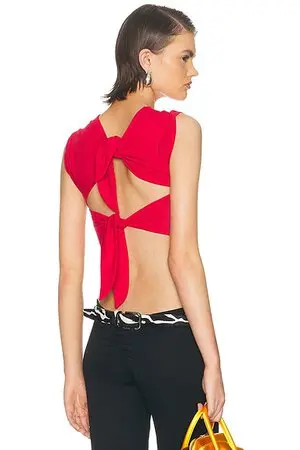 Attico Cropped T-shirt - Red