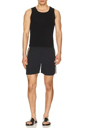 Burberry Seb Check Tape Swim Shorts