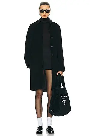 Prada Button Detailed Coats For Women