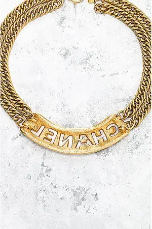 Chanel Logo Chain Necklace