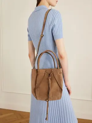 Gabriela Hearst Marija Small Suede Tote - Brown