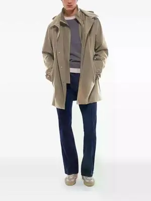 FURSAC Hooded Button-fastening Parka