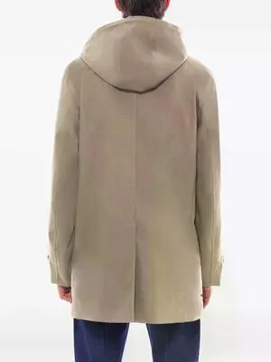 FURSAC Hooded Button-fastening Parka