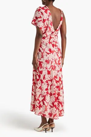 Victoria Beckham Floral-print Stretch-crepe Maxi Dress