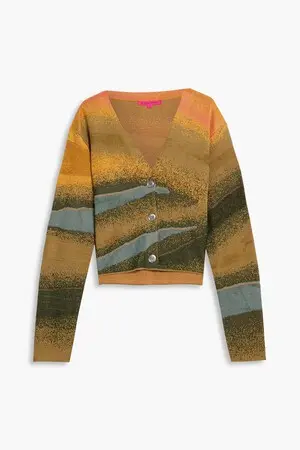 THE ELDER STATESMAN Jacquard-knit Cardigan