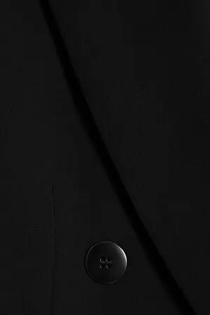 Max Mara Double-breasted Crepe Blazer - Black