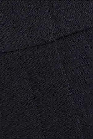 Max Mara Orche Cotton-blend Jersey Wide-leg Pants - Navy