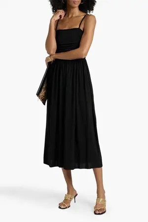 Max Mara Ghia Gathered Stretch-jersey Midi Dress