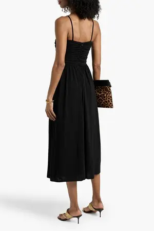 Max Mara Ghia Gathered Stretch-jersey Midi Dress