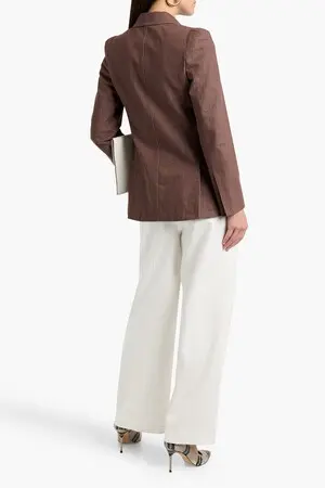 Max Mara Agguati Denim Blazer - Brown