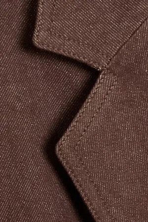Max Mara Agguati Denim Blazer - Brown