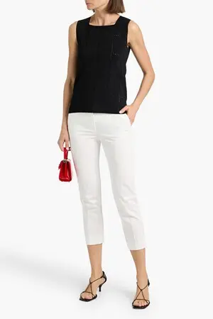 Max Mara Ugolina Pointelle-knit Tank