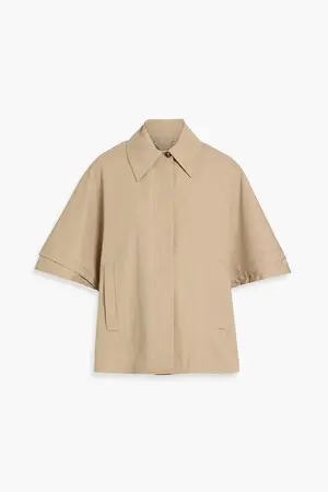 Max Mara Parole Cotton-twill Jacket - Neutral