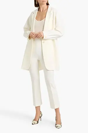 Max Mara Orlaya Wool-blend Blazer - Ecru