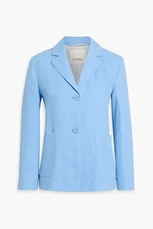 Max Mara Olivia Linen Jacket - Light Blue