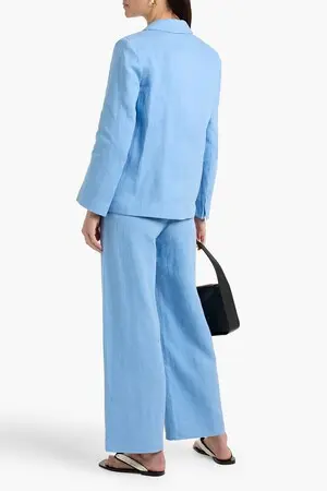 Max Mara Olivia Linen Jacket - Light Blue