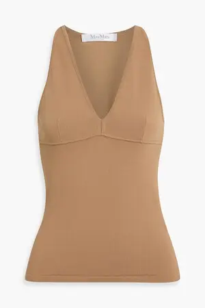 Max Mara Armida Stretch-knit Tank - Camel