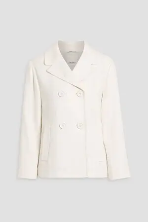 Max Mara Kasia Double-breasted Linen-blend Tweed Jacket