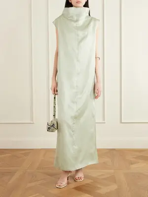 Altuzarra Silk Maxi Dress - Green