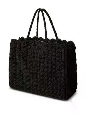 TWINSET Floral Appliqué Tote Bag