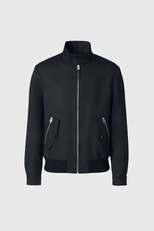 Mackage Royce Wool Gabardine Blouson Jacket - Navy