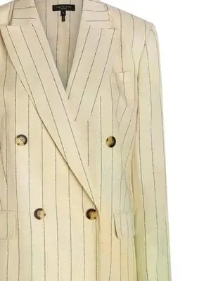 Rag & Bone Emile Pinstriped Blazer - Neutrals