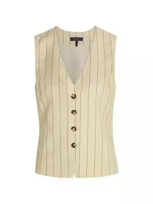 Rag & Bone Striped Buttoned Vest