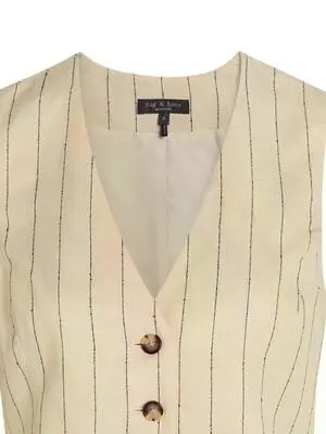 Rag & Bone Striped Buttoned Vest