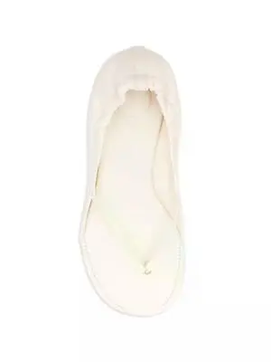 Jacquemus Nappa Leather Thong Sandals - Neutrals