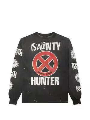 SAINT MXXXXXX Bounty Hunter Sainty Hunter Long-sleeve T-shirt - Black