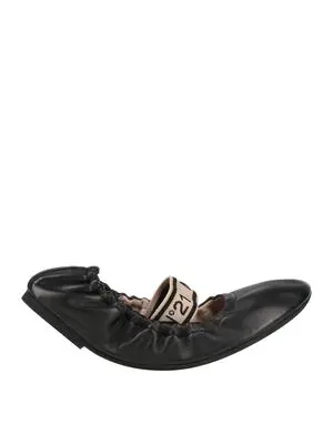 N°21 Leather Ballet Flats - Black