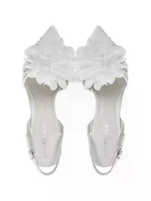 GINISSIMA Julia Heeled Sandals - White