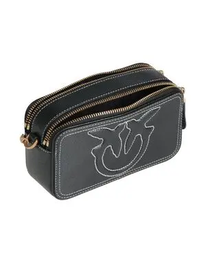 Pinko Leather Camera Cross-body Bag - Black