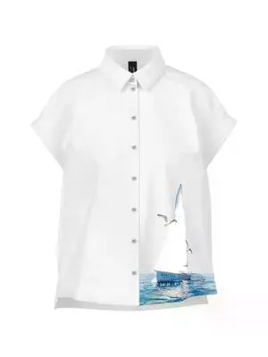 MARCCAIN Maritime Print Shirt