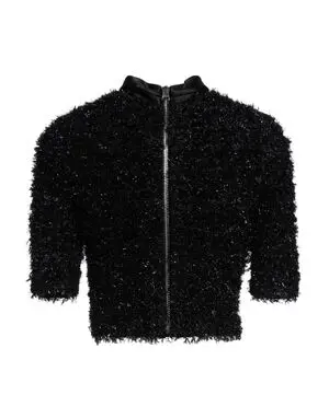 Balmain Short Sleeve Embellished Knit Top