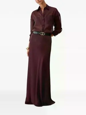 Liu Jo Organza Button-down Shirt - Brown