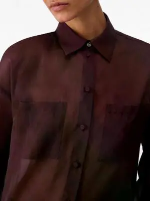 Liu Jo Organza Button-down Shirt - Brown