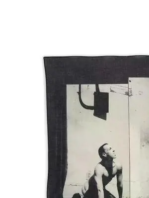 Rick Owens Graphic-detail Scarf - Black