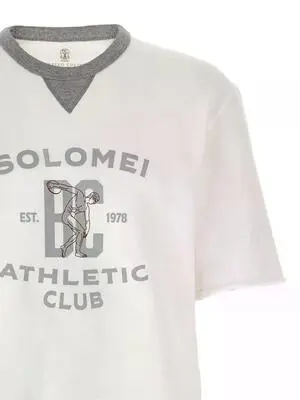 Brunello Cucinelli Short-sleeved Sweatshirt - White
